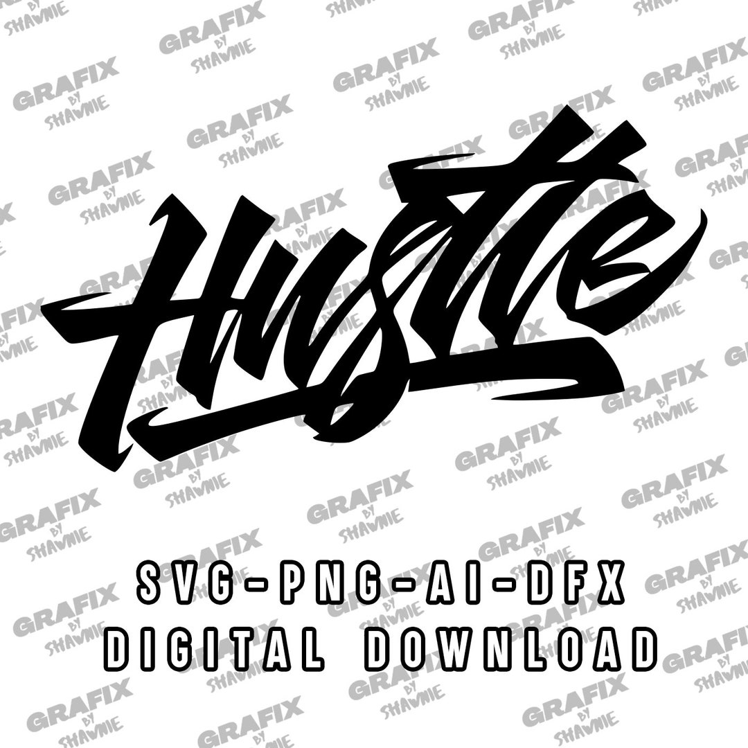 Hustle Decal, Sticker Decals, SVG, PNG, JPG - Etsy
