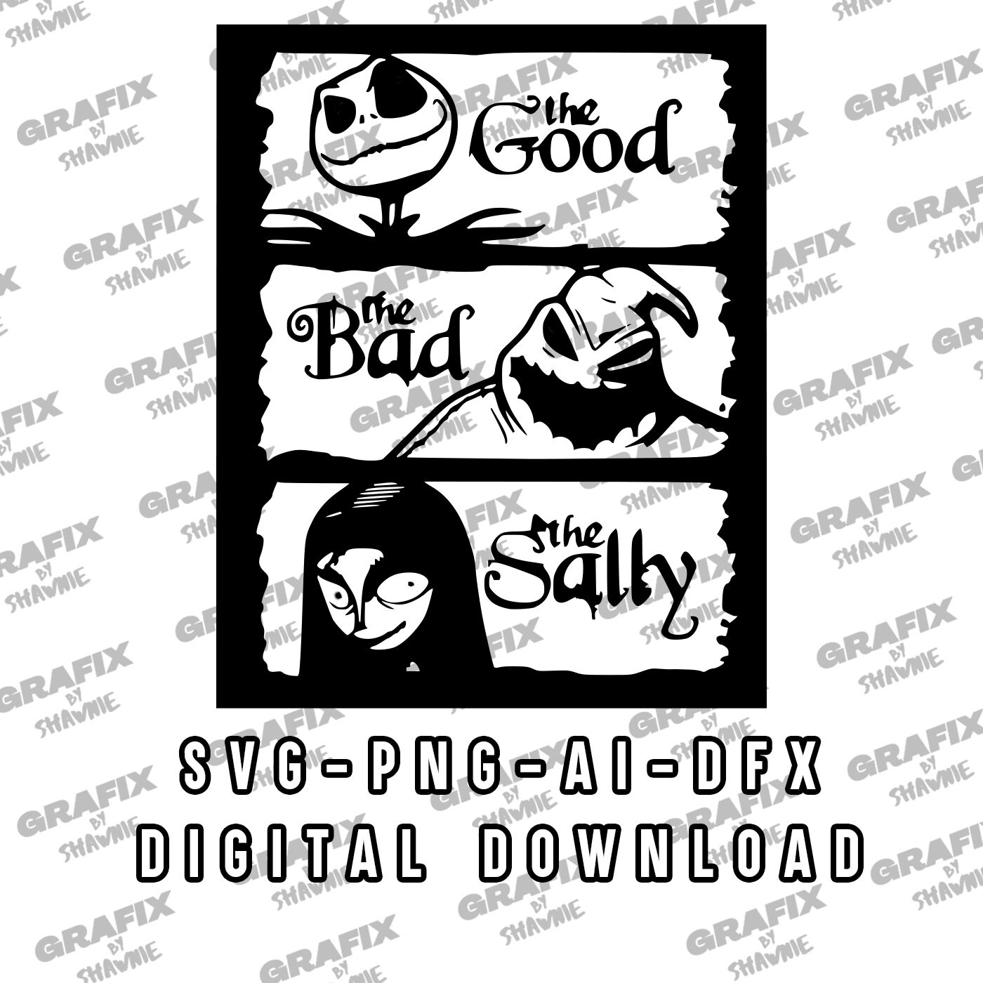 The Good the Bad the Sally Decal, Sticker Decals, SVG, PNG, JPG - Etsy