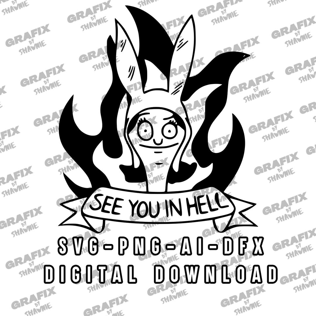 See You in Hell Decal, Sticker Decals, SVG, PNG, JPG - Etsy