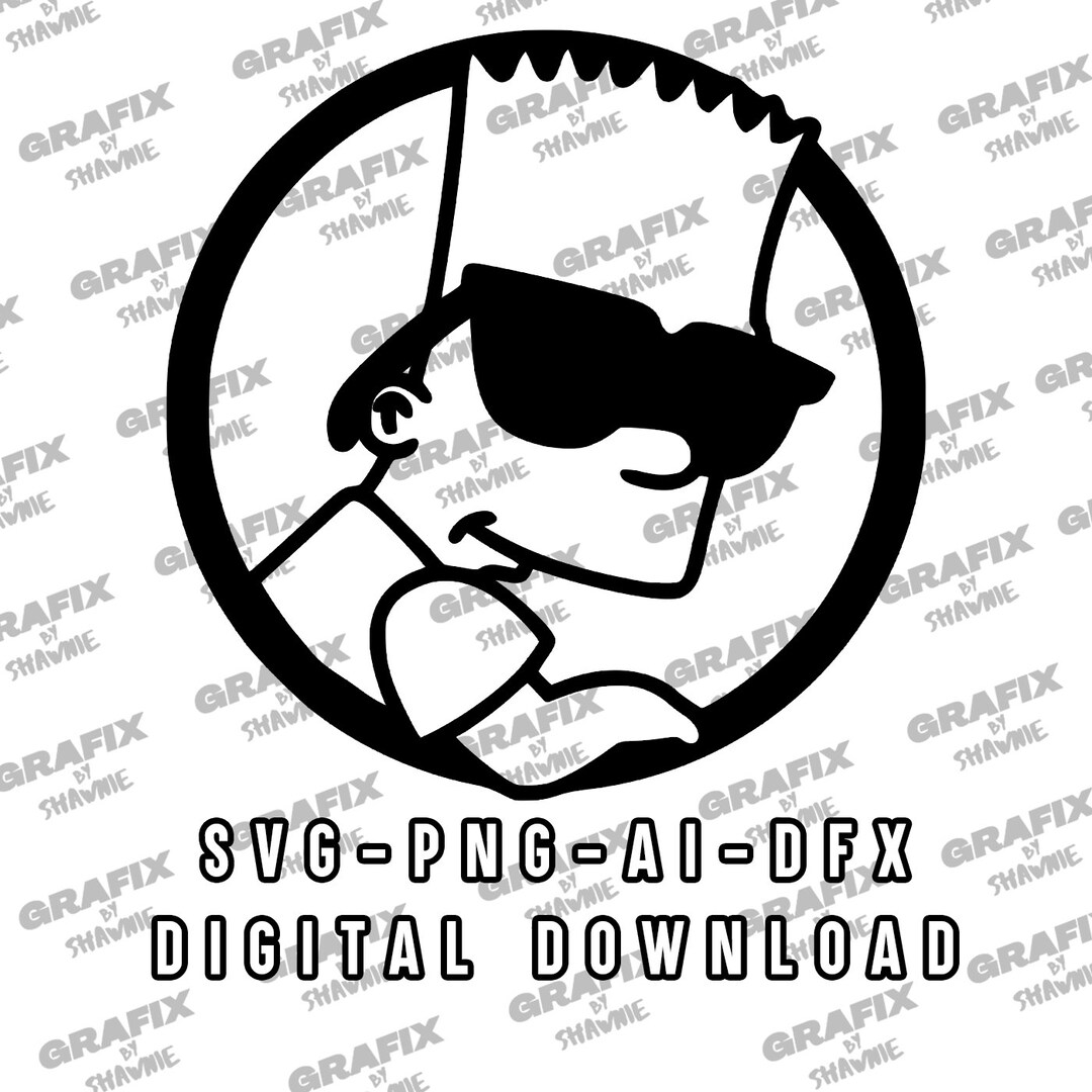 Bart Decal, Sticker Decals, SVG, PNG, JPG - Etsy