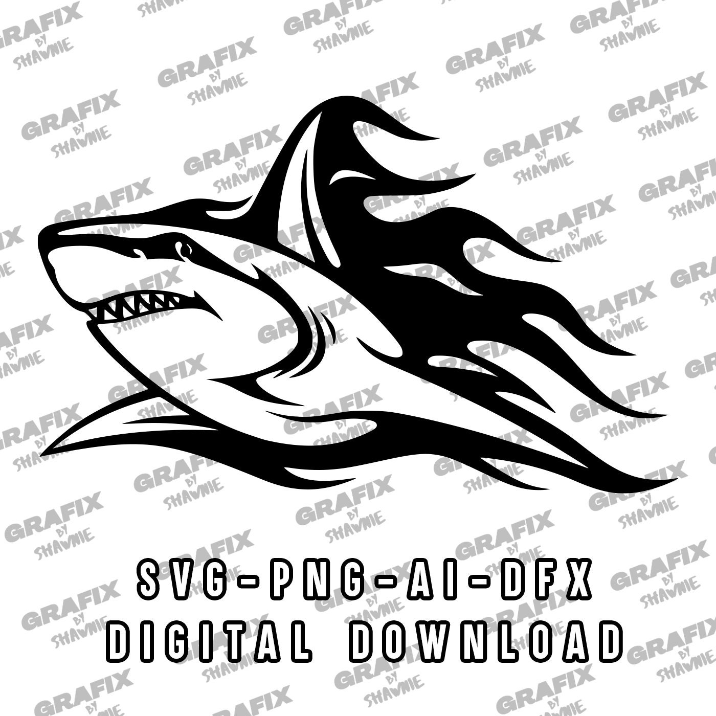Shark Decal, Sticker Decals, SVG, PNG, JPG - Etsy