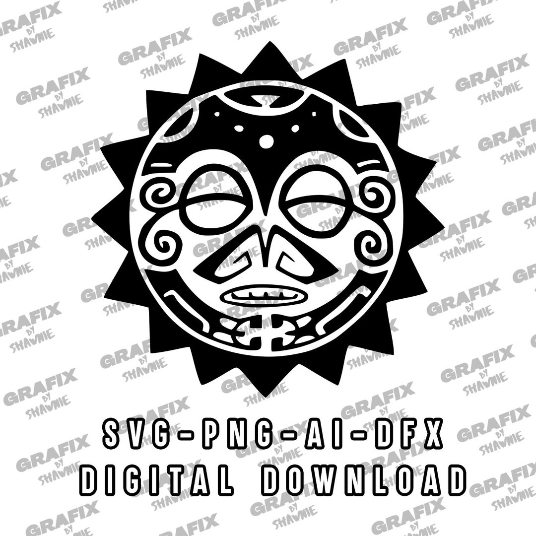 Tribal Face Decal, Sticker Decals, SVG, PNG, JPG - Etsy