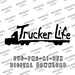 Trucker Life Decal, Sticker Decals, SVG, PNG, JPG - Etsy