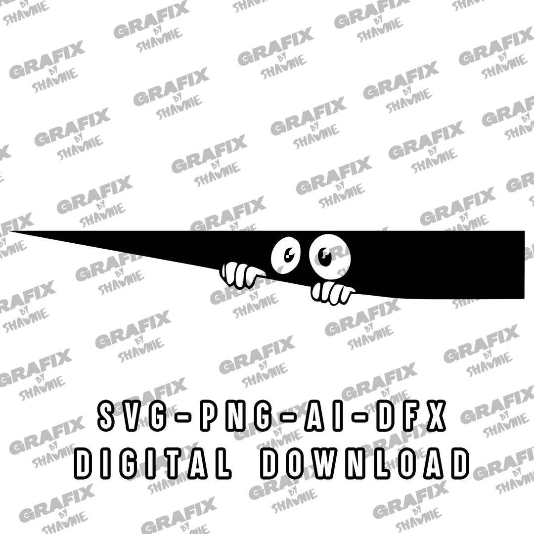 Peep Decal, Sticker Decals, SVG, PNG, JPG - Etsy