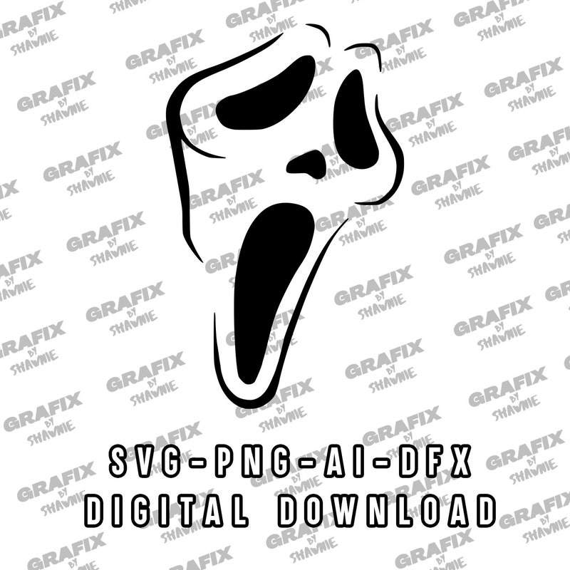 Ghost Face Stickers - Etsy