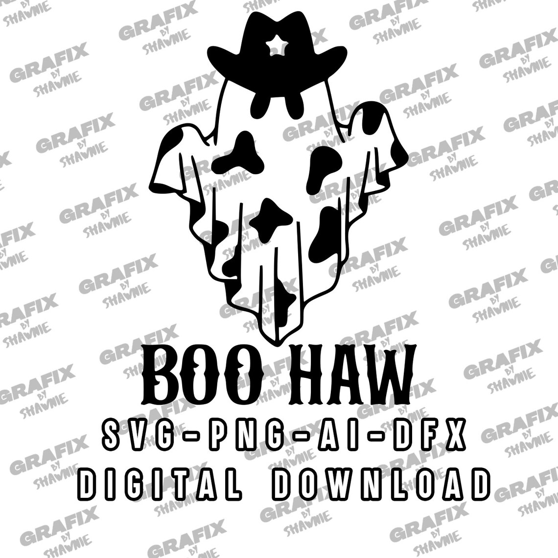 Boo Haw Decal Sticker Decals SVG PNG JPG - Etsy