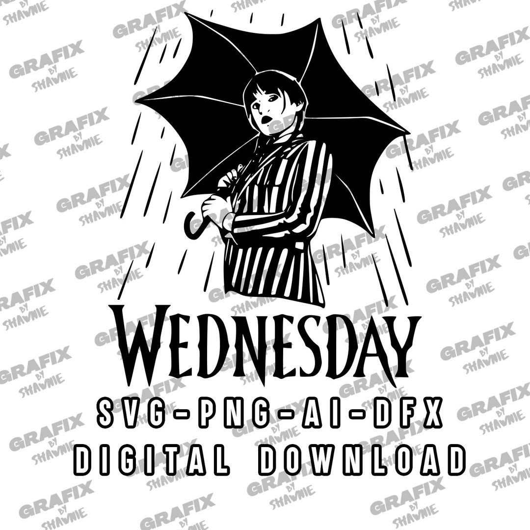 Wednesday Decal, Sticker Decals, SVG, PNG, JPG - Etsy