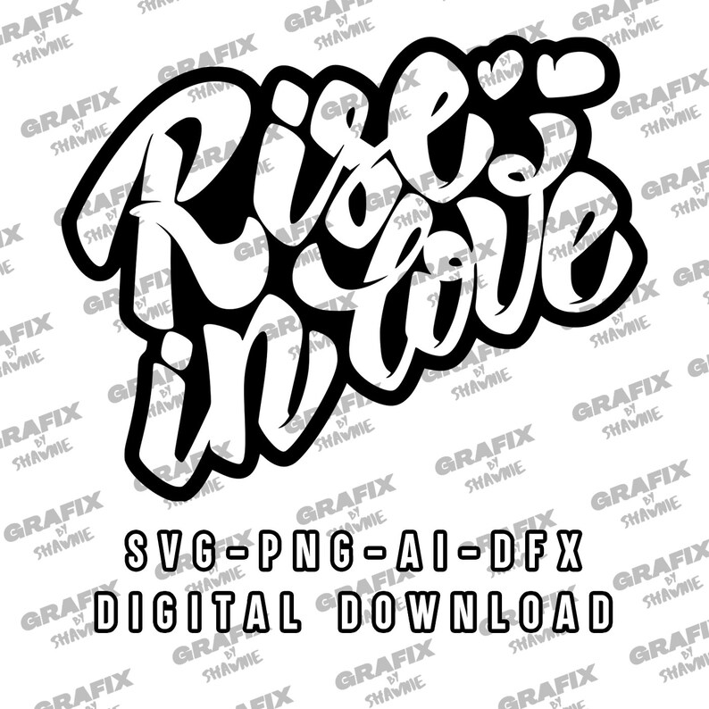 Rise in Love Decal Sticker Decals SVG PNG JPG - Etsy
