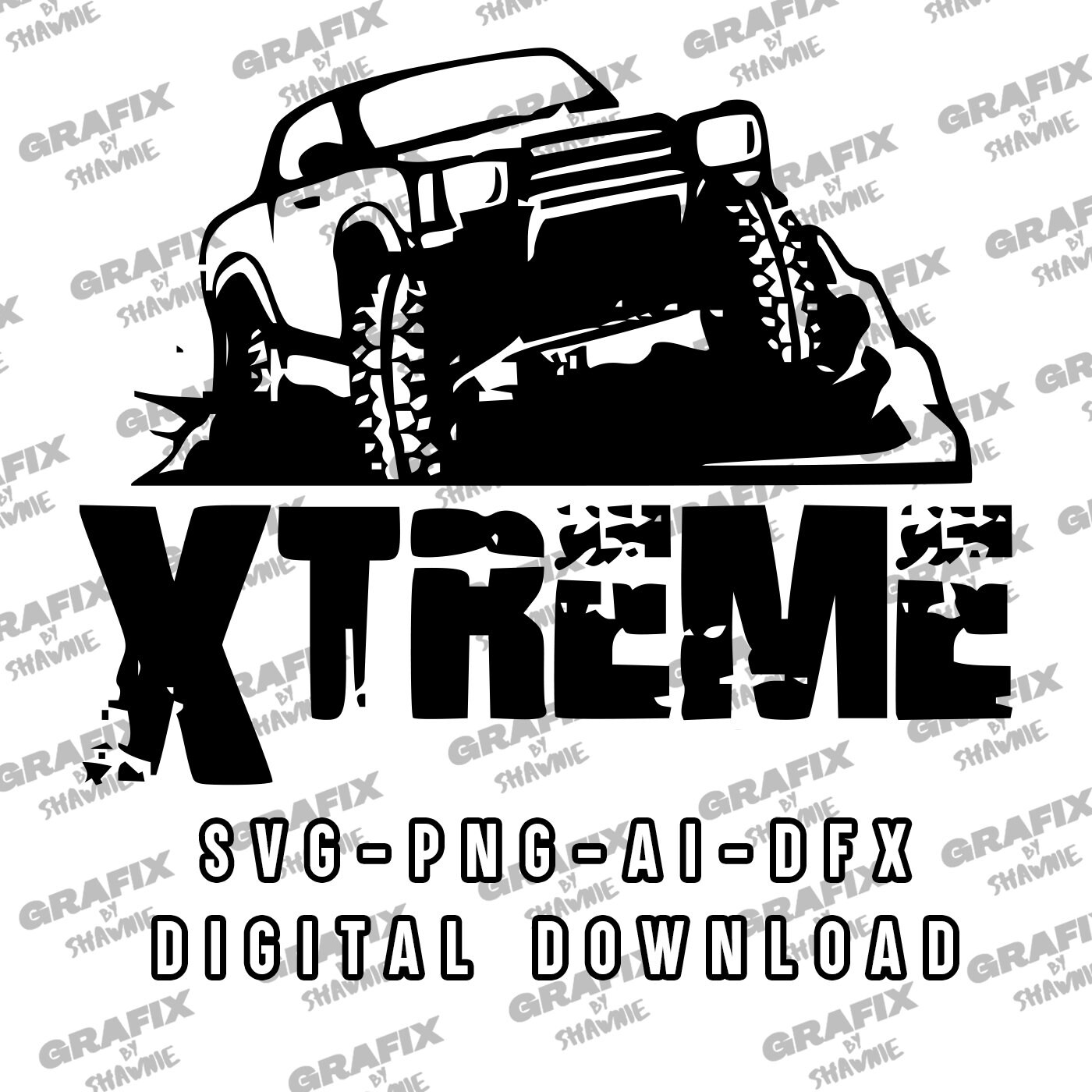 Xtreme 4X4 Decal Sticker Decals SVG PNG JPG - Etsy
