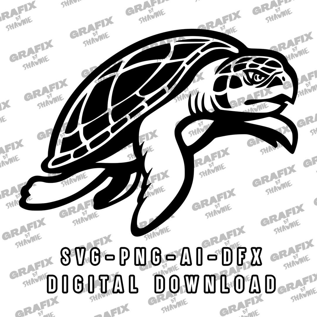 Sea Turtle Decal, Sticker Decals, SVG, PNG, JPG - Etsy