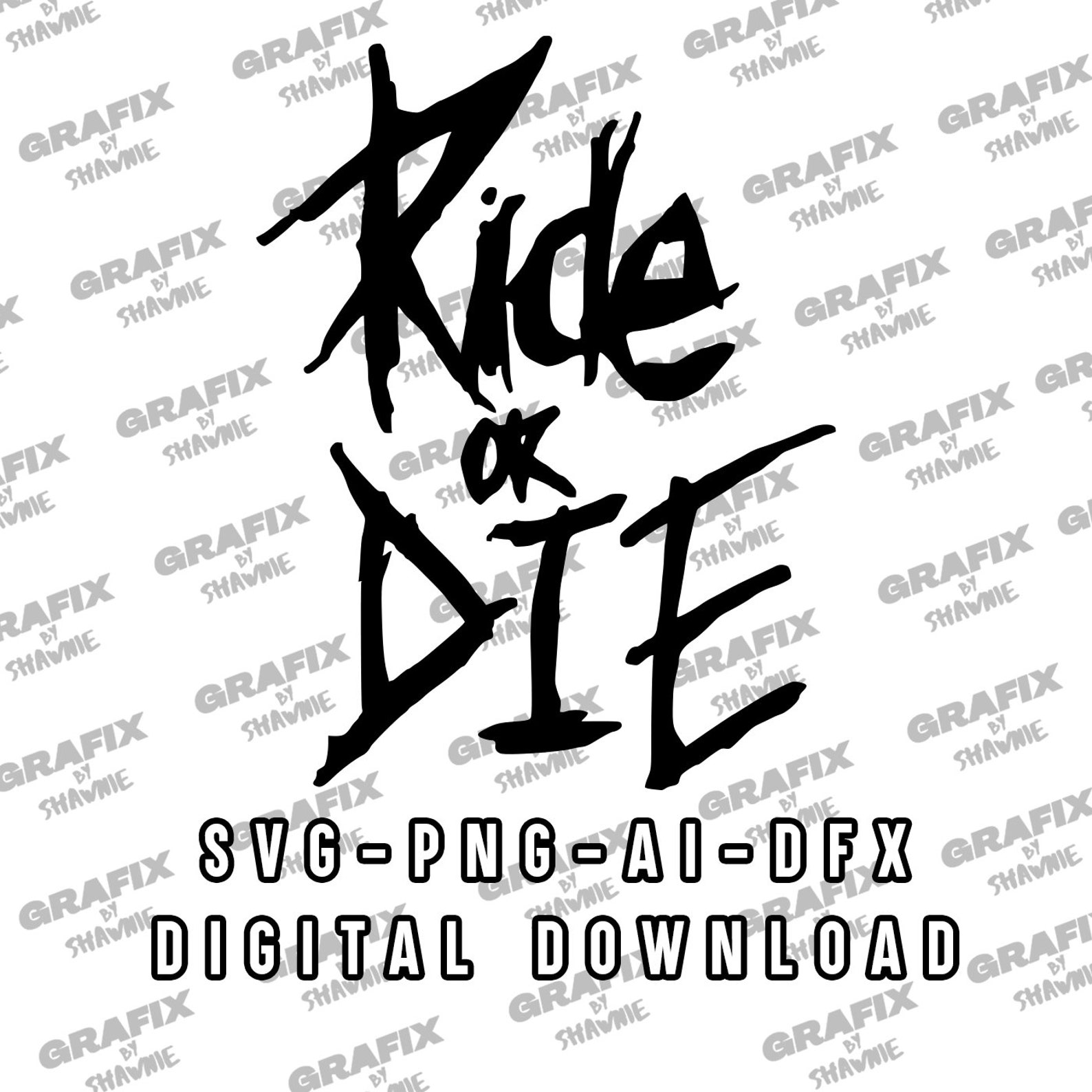 Ride or Die Decal, Sticker Decals, SVG, PNG, JPG - Etsy
