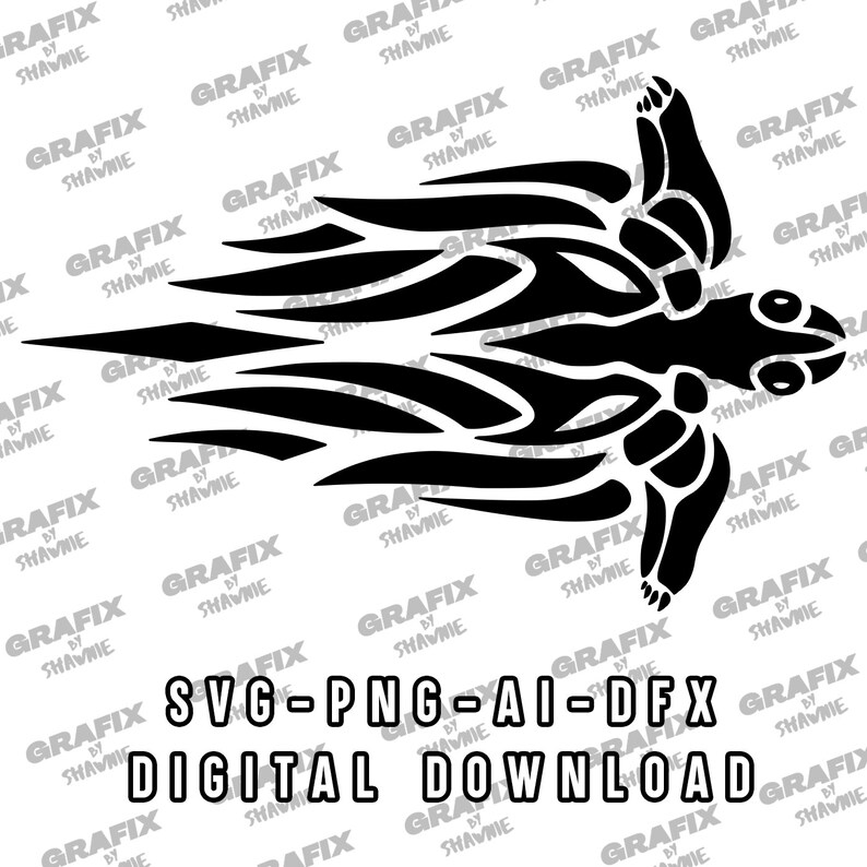 Tribal Turtle Decal, Sticker Decals, SVG, PNG, JPG - Etsy
