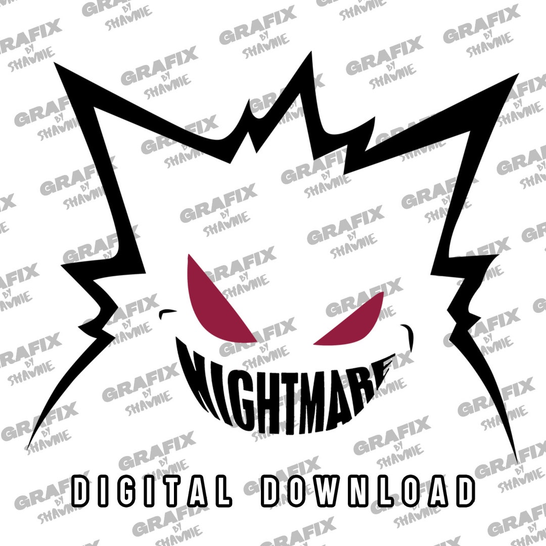 Nightmare Decal, Sticker Decals, SVG, PNG, JPG - Etsy