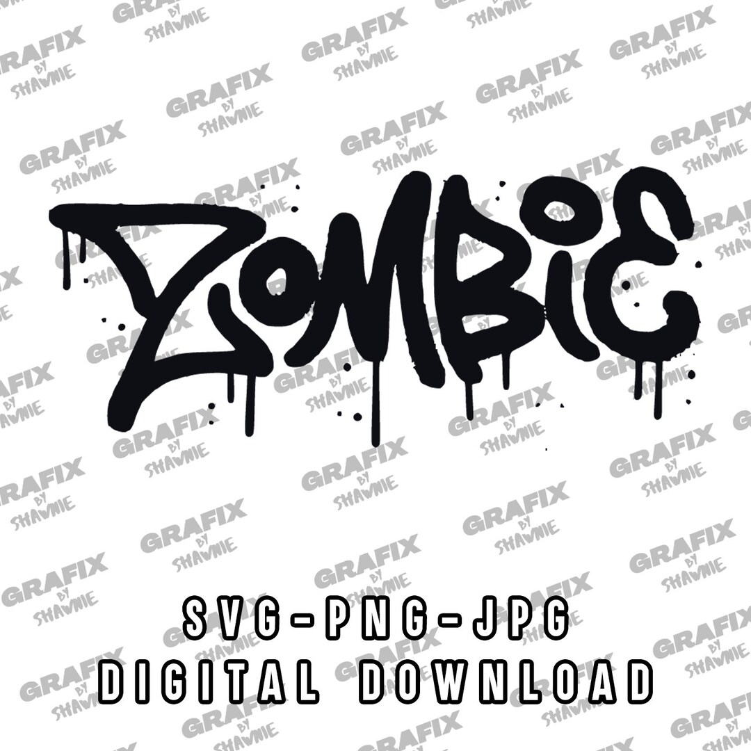 Zombie T-shirt Decal, Sticker Decals, SVG, PNG, JPG - Etsy