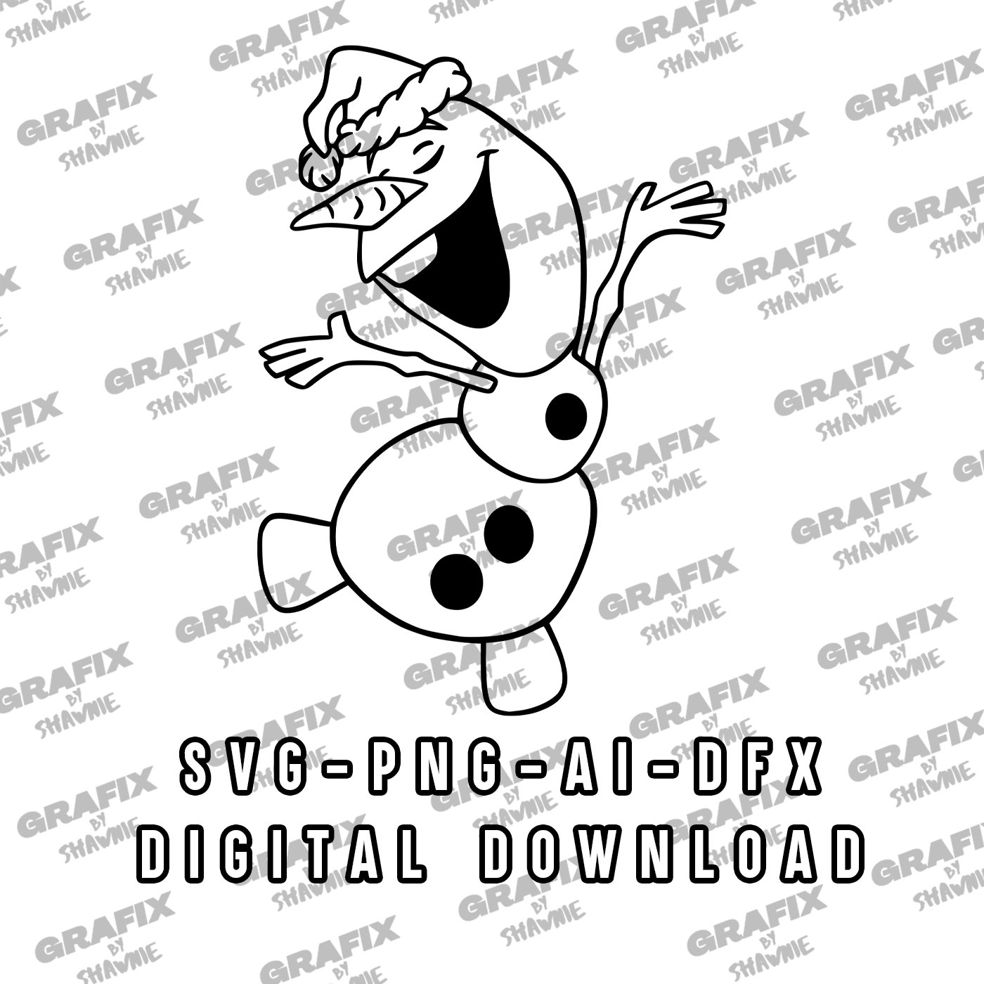 Olaf Decal, Sticker Decals, SVG, PNG, JPG - Etsy