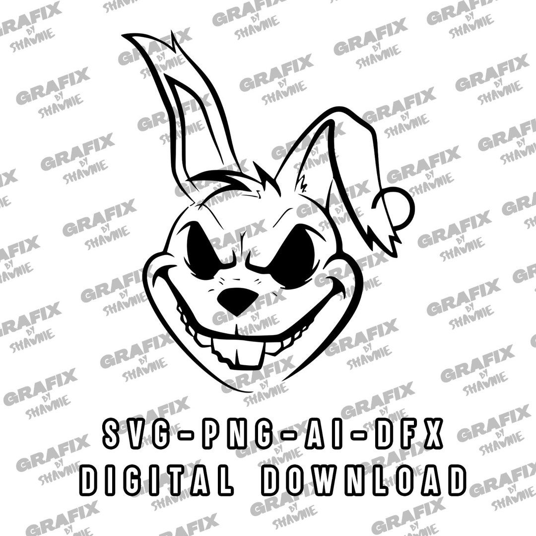 Evil Bunny Decal, Sticker Decals, SVG, PNG, JPG - Etsy