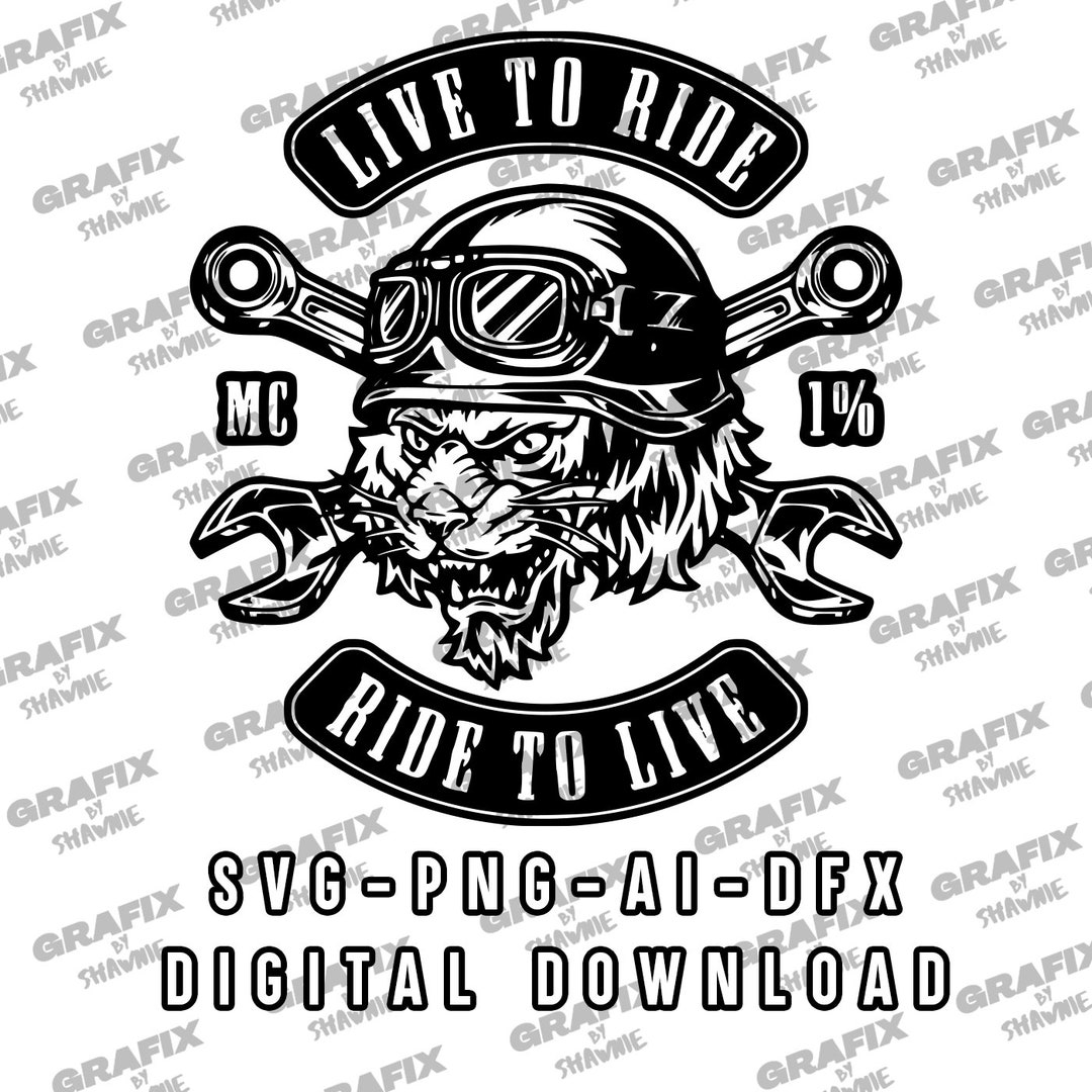 Live to Ride Decal, Sticker Decals, SVG, PNG, JPG - Etsy