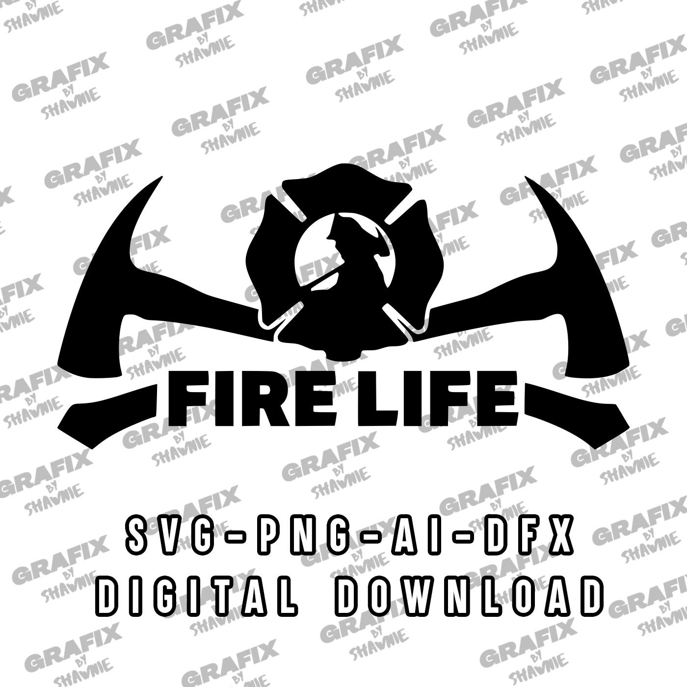 Fire Life Decal, Sticker Decals, SVG, PNG, JPG - Etsy