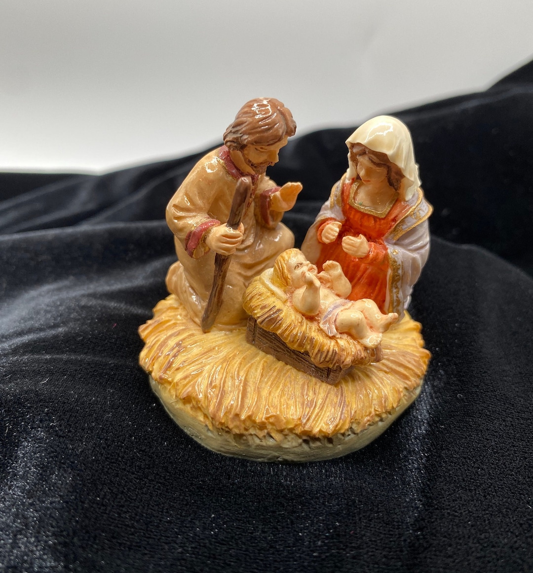 1991 Lefton Miniature Hand Painted Nativity Set - Etsy