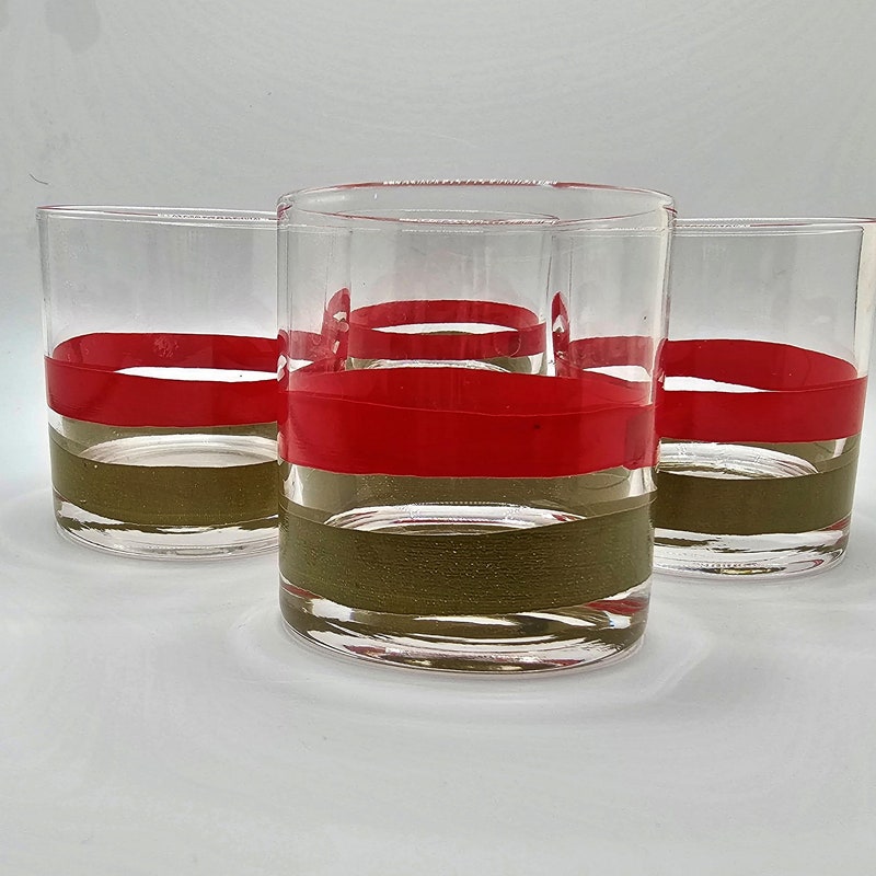 Vintage Red. Bar Ware - Etsy