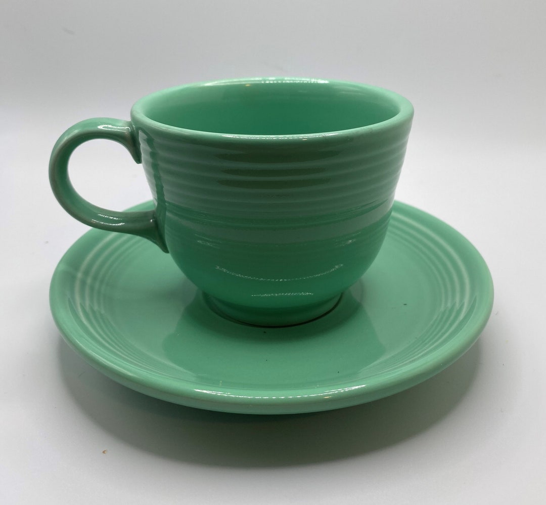 Homer Laughlin China Co Fiesta USA Lead Free Sea Mist Green Set of 4 - Etsy