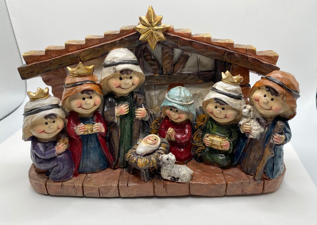 Gerson Resin Nativity Scene Figurine 8X6 - Etsy