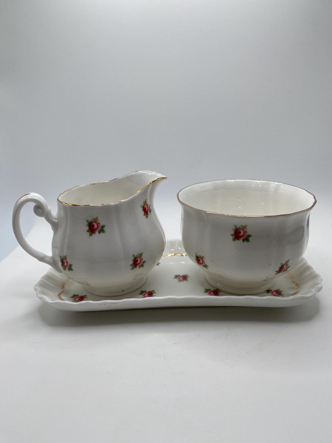 Royal Adderley Small Creamer and Sugar Bowl Set With Tray - Etsy