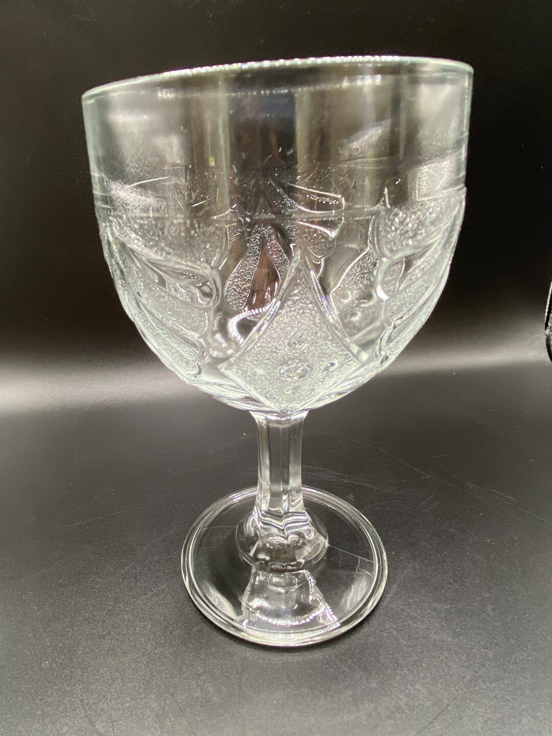 Set of 4 EAPG Fan With Diamonds Water Goblets - Etsy