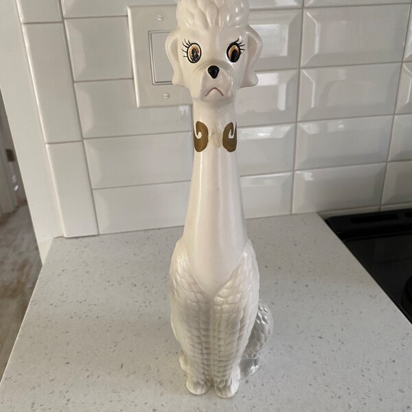 Ceramic Poodle Figurine - Etsy