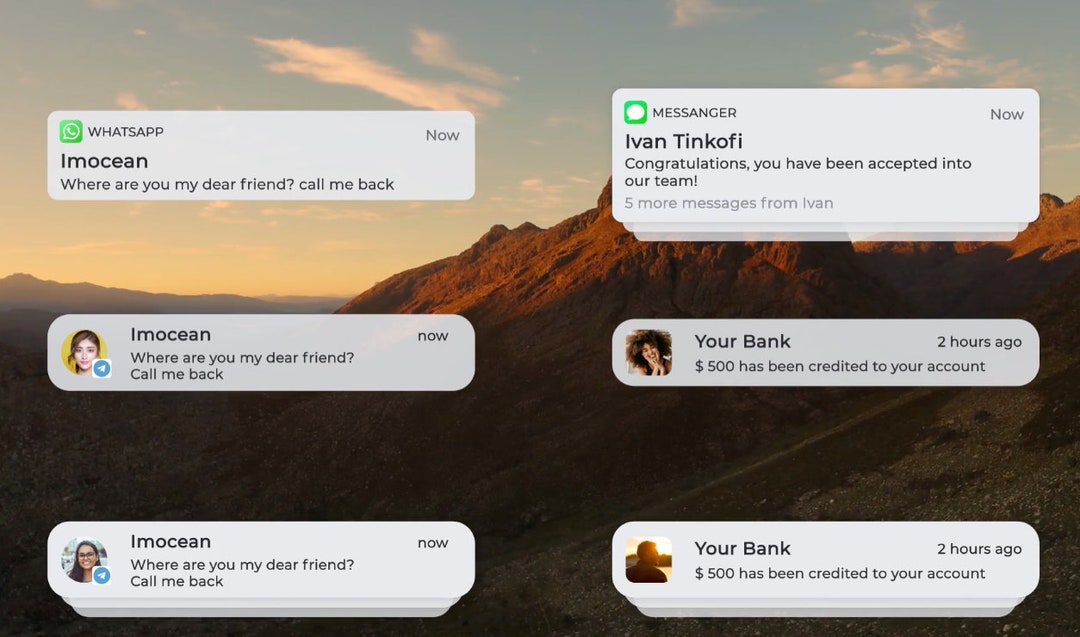 Phone UI Interface Kit for After Effects: Animated Social Media Mockups ...