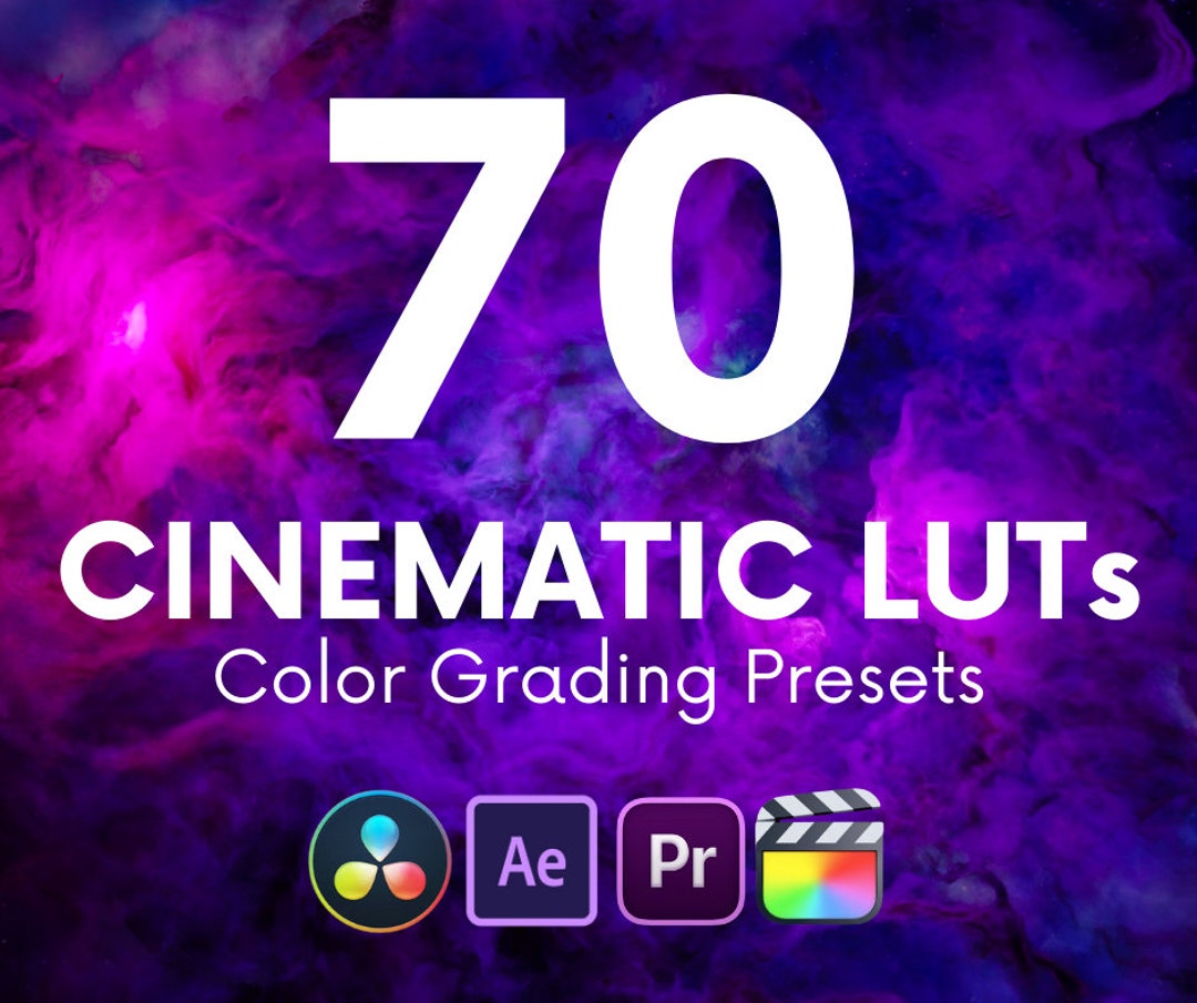 70 Cinematic Luts: Color Grading Presets (digital Download) - Etsy