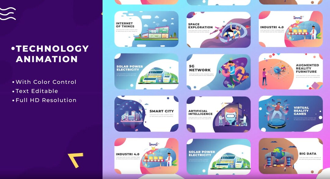 Technology Animation Davinci Resolve | Futuristic Technology Animations ...