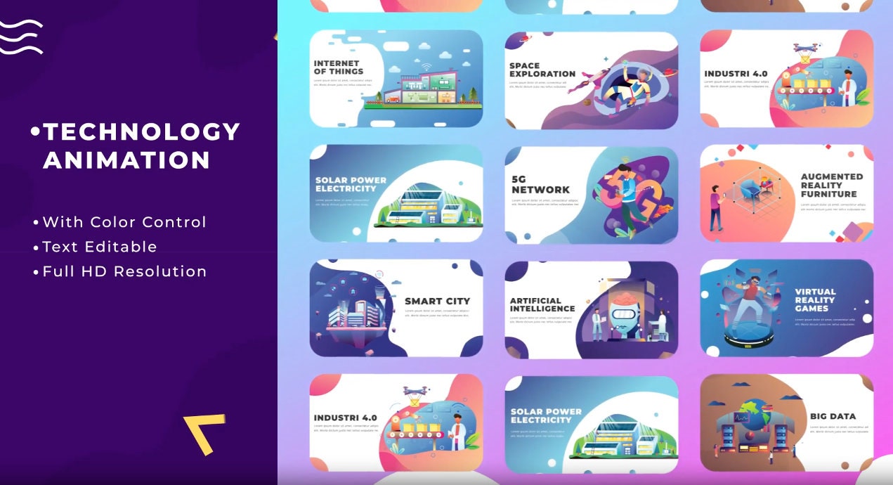 Technology Animation Davinci Resolve | Futuristic Technology Animations ...