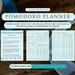 Printable Pomodoro Planner | Time Management, Revision (PDF Pattern) - Etsy