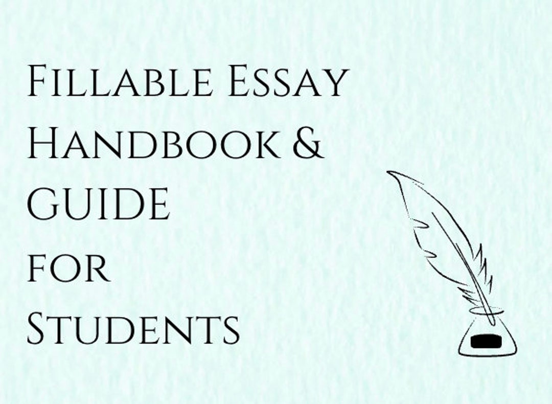 Essay Guide & Fillable Handbook Bundle | University, College Student - Etsy