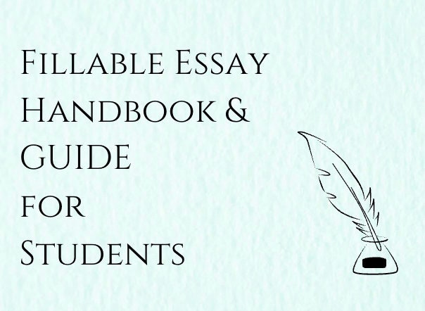 Essay Guide & Fillable Handbook Bundle | University, College Student - Etsy