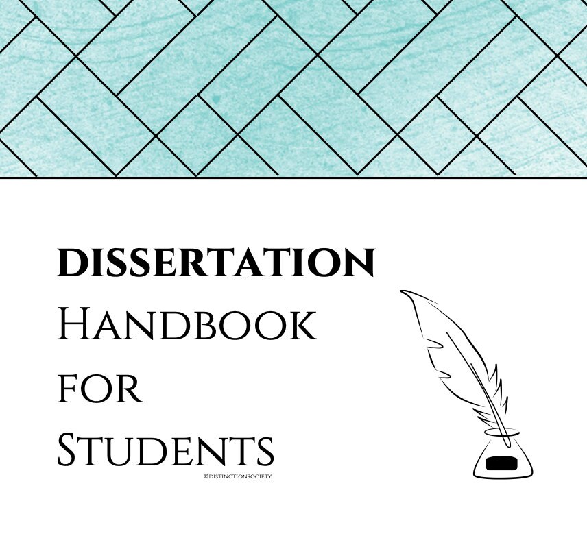 Dissertation Handbook for Students | A5 Planner | University College ...