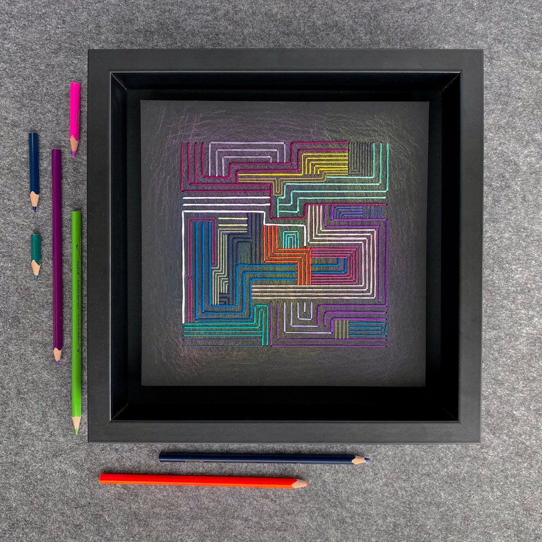 Circuit Board Hand Embroidery Artwork Unusual Computer - Etsy