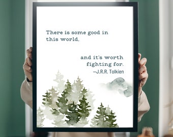 J.R.R. Tolkien Quote, Watercolor Forest, J.R.R. Tolkien, Forest Print ...