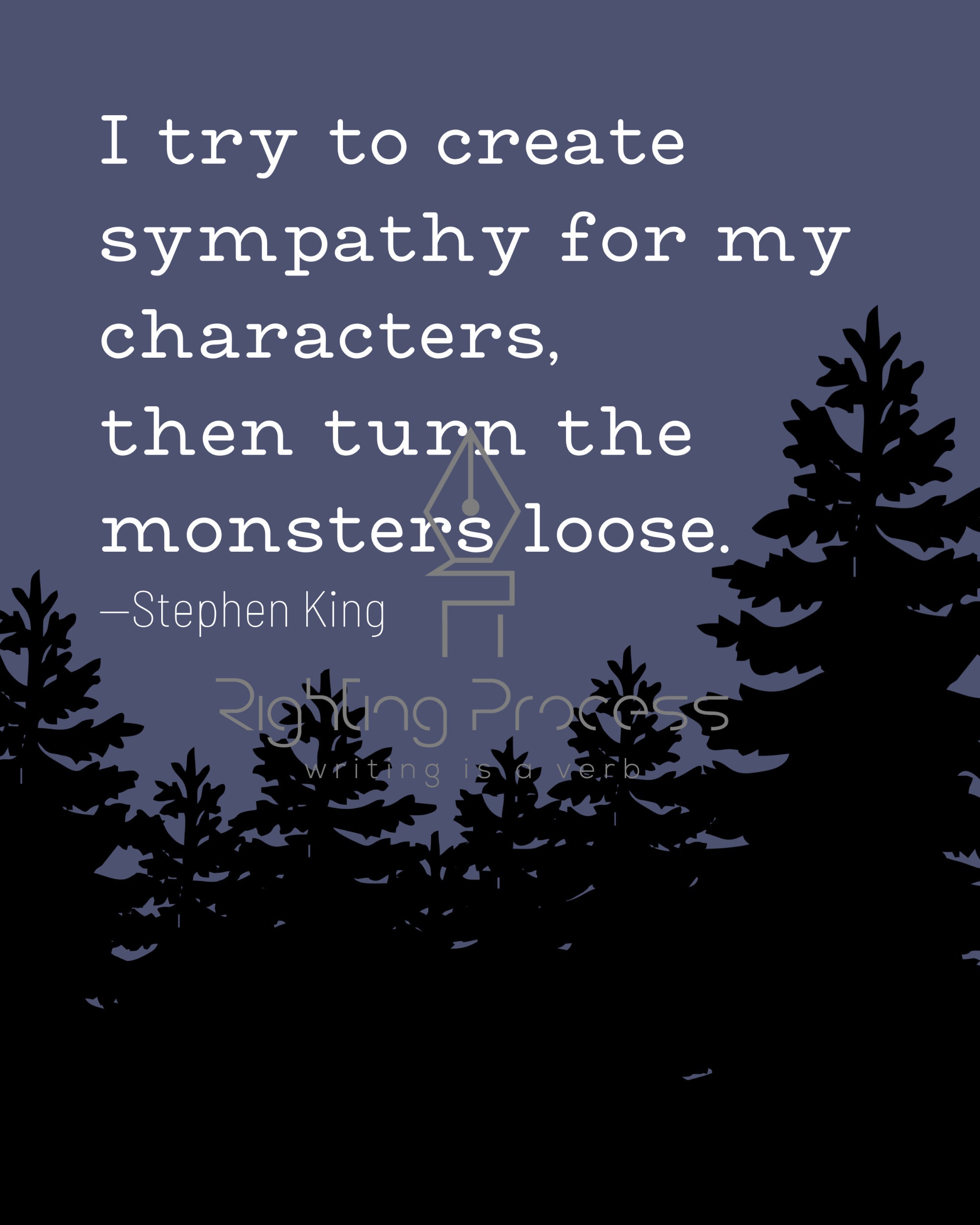 Stephen King Monsters Quote Poster | Digital Download - Etsy