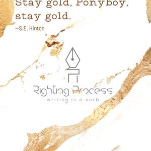 The Outsiders Stay Gold Quote Poster | Digital Download - Etsy