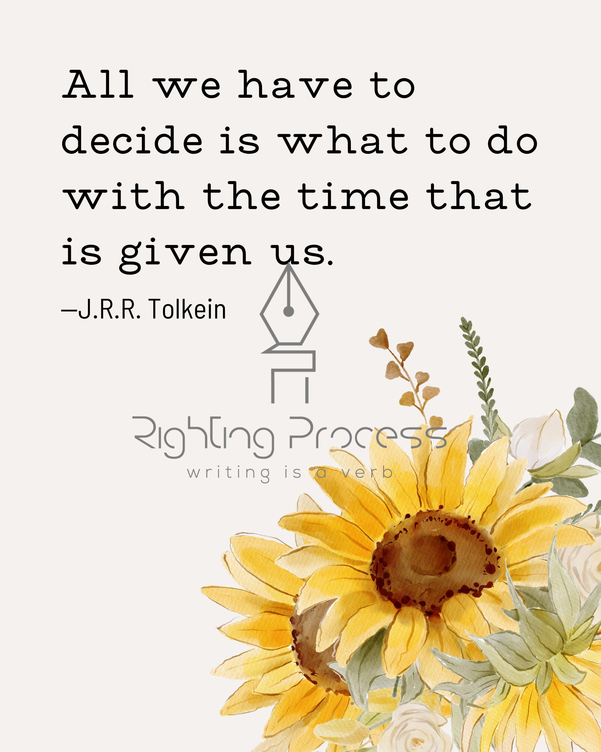 J.R.R. Tolkien Gandalf Quote Poster | Digital Download - Etsy