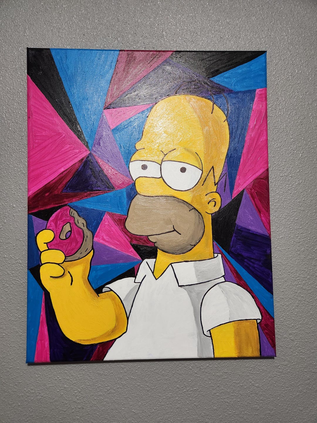 Homer Simpson Original Acrylic Painting - Etsy