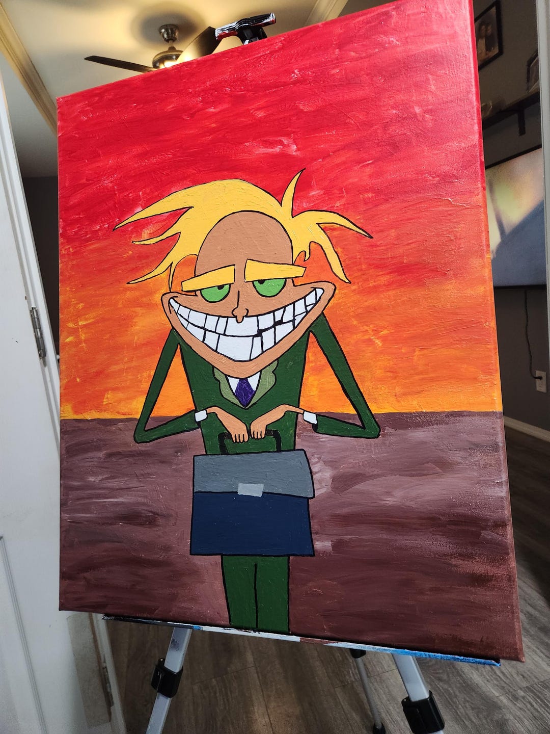 Freaky Fred Original Wall Art – Unique Home Decor, Quirky Vintage Style ...