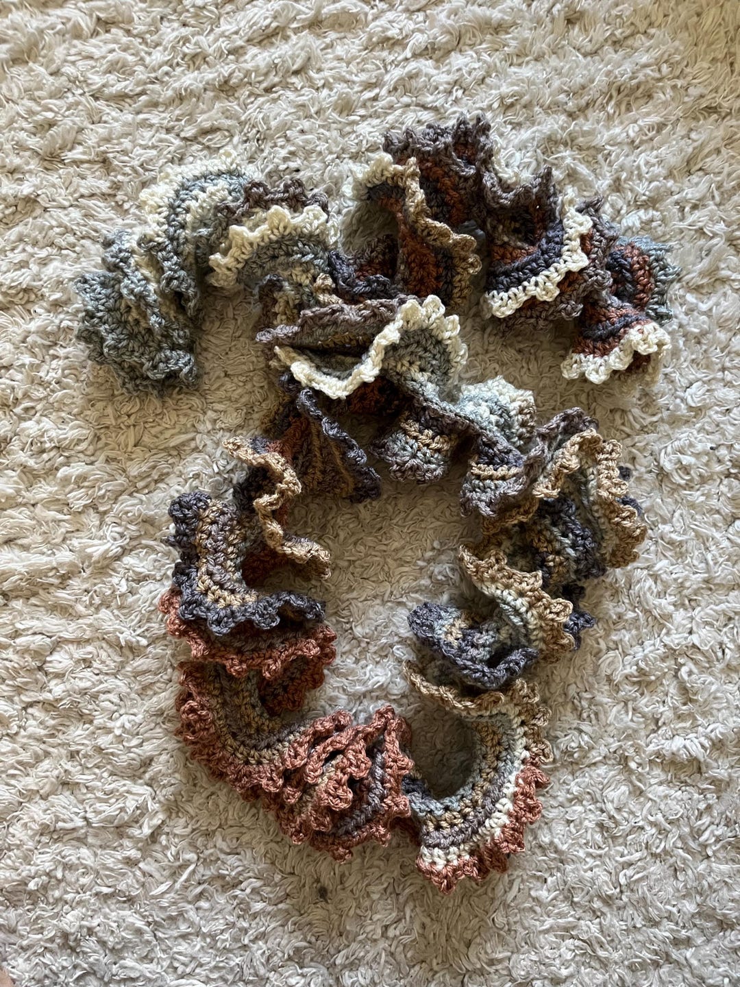Crochet “potato Chip” Scarf - Etsy