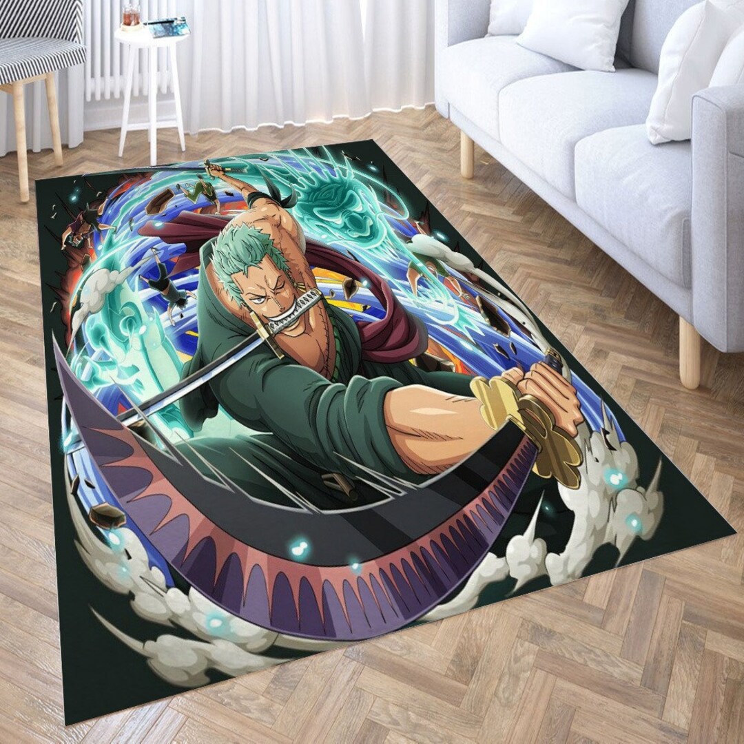 Anime Anime Rug Roronoa Zoro Anime Rug Kids Room Rugs - Etsy