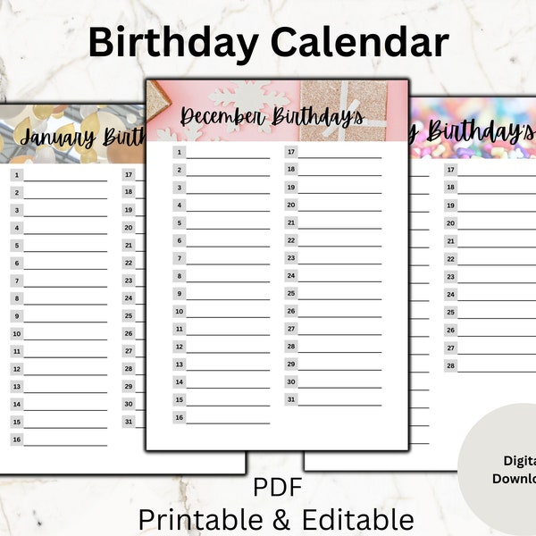 Perpetual Calendar - Etsy