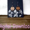 SVG Trees Etched Earrings Digital Download Simple Earrings Winter Trees ...