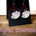 SVG Trees Etched Earrings Digital Download Simple Earrings Winter Trees ...