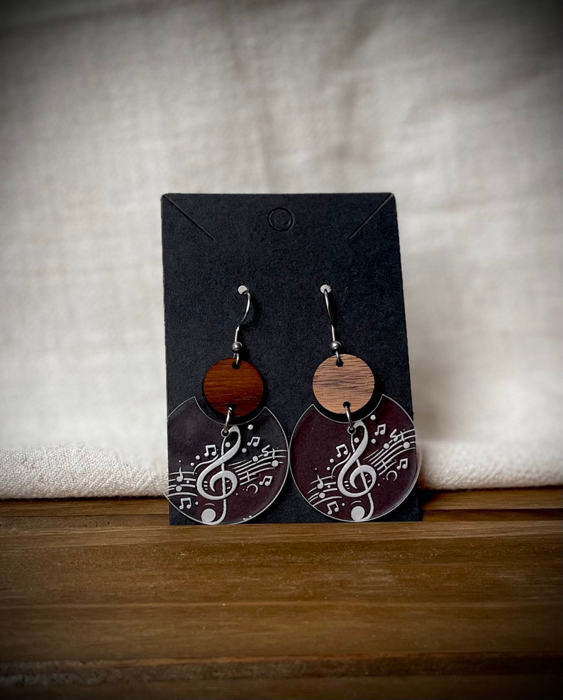 SVG- Music Notes Earrings - Digital Download - Earrings - Notes ...